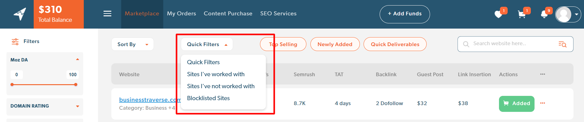 Introducing Link Publishers Marketplace With New Features!