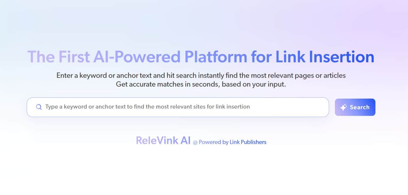 ReleVink AI: Let AI Find Your Next Link Insertion!